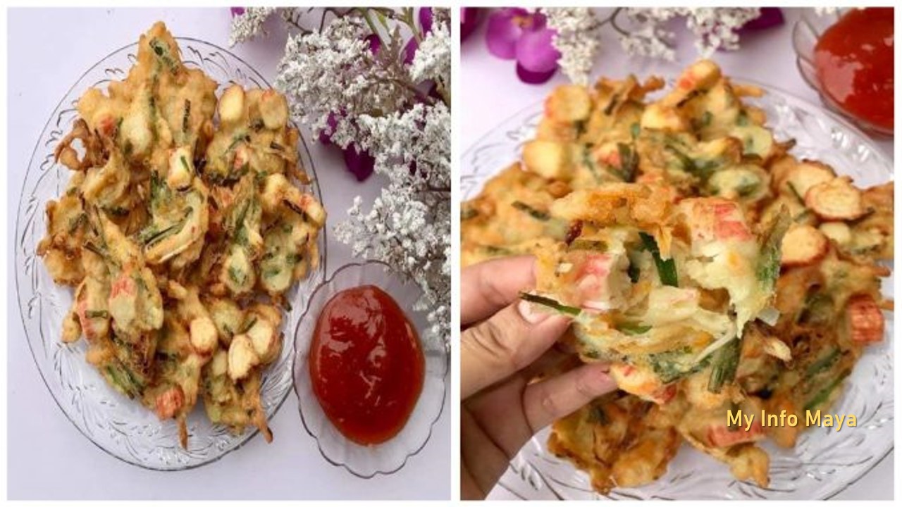 Resepi Cucur Ketam Crispy Guna Bahan Mudah Sedap Cicah Sos - My Sumber Maya