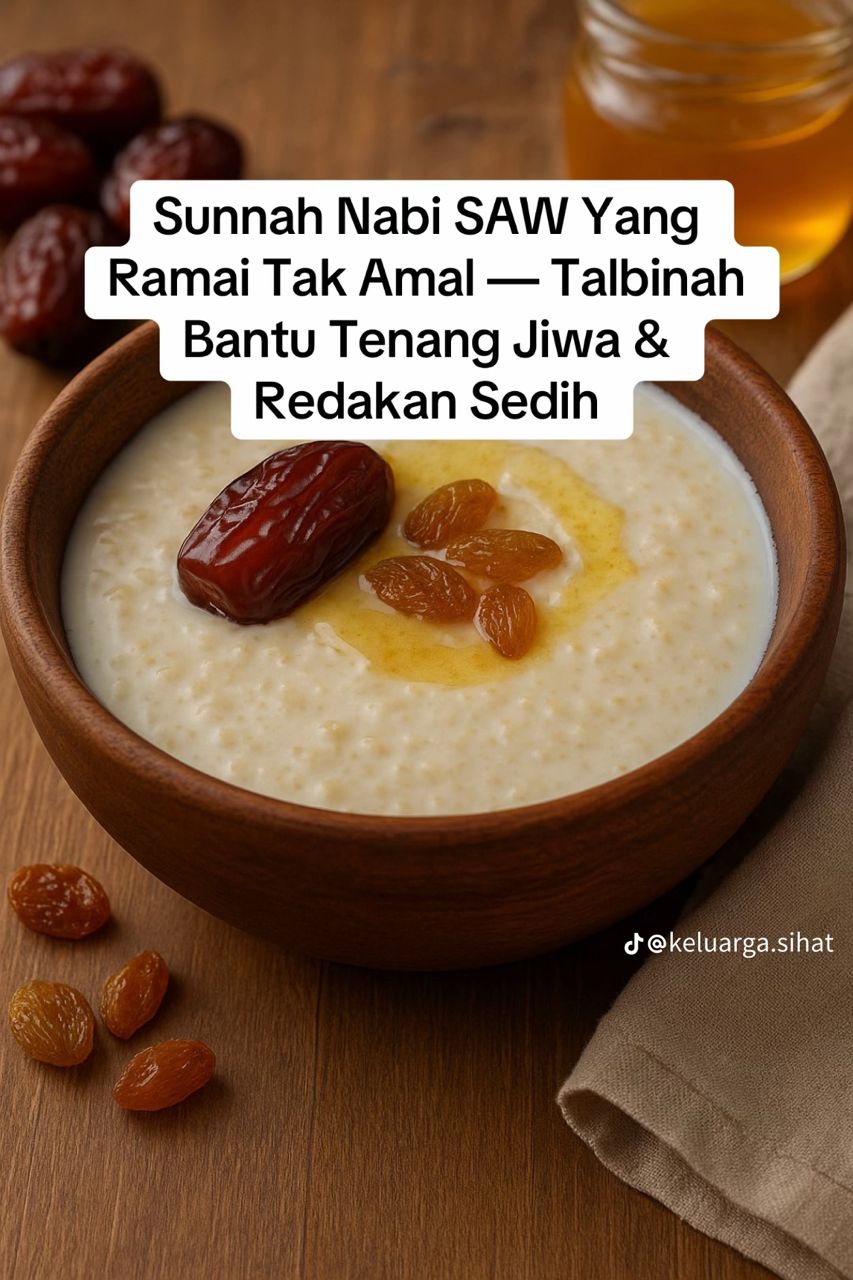 Talbinah – Makanan Sunnah Penawar Hati Gelisah & Tubuh Lemah - My ...